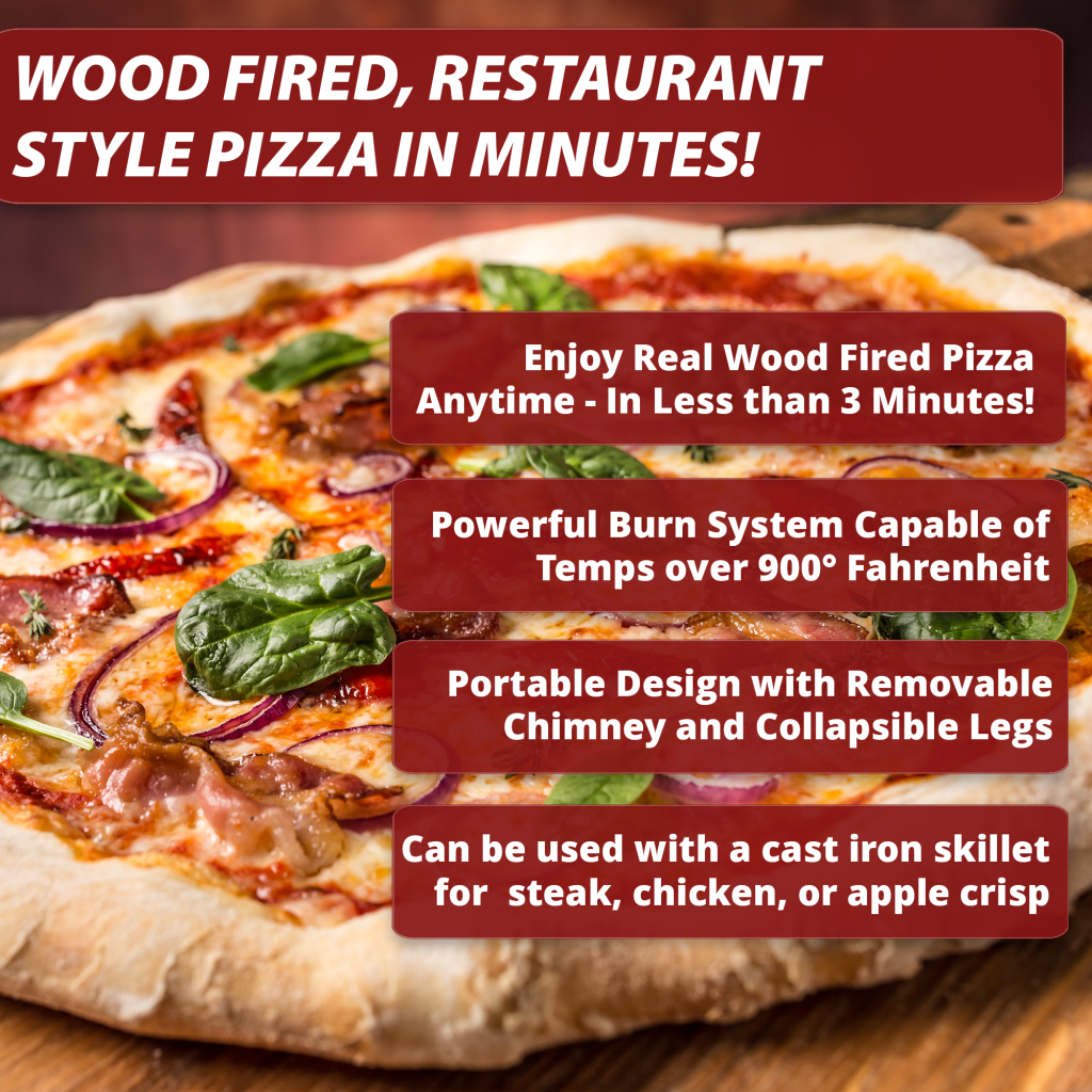 Pellethead Lil' Poboy Wood Fired Pellet Stone Pizza Oven