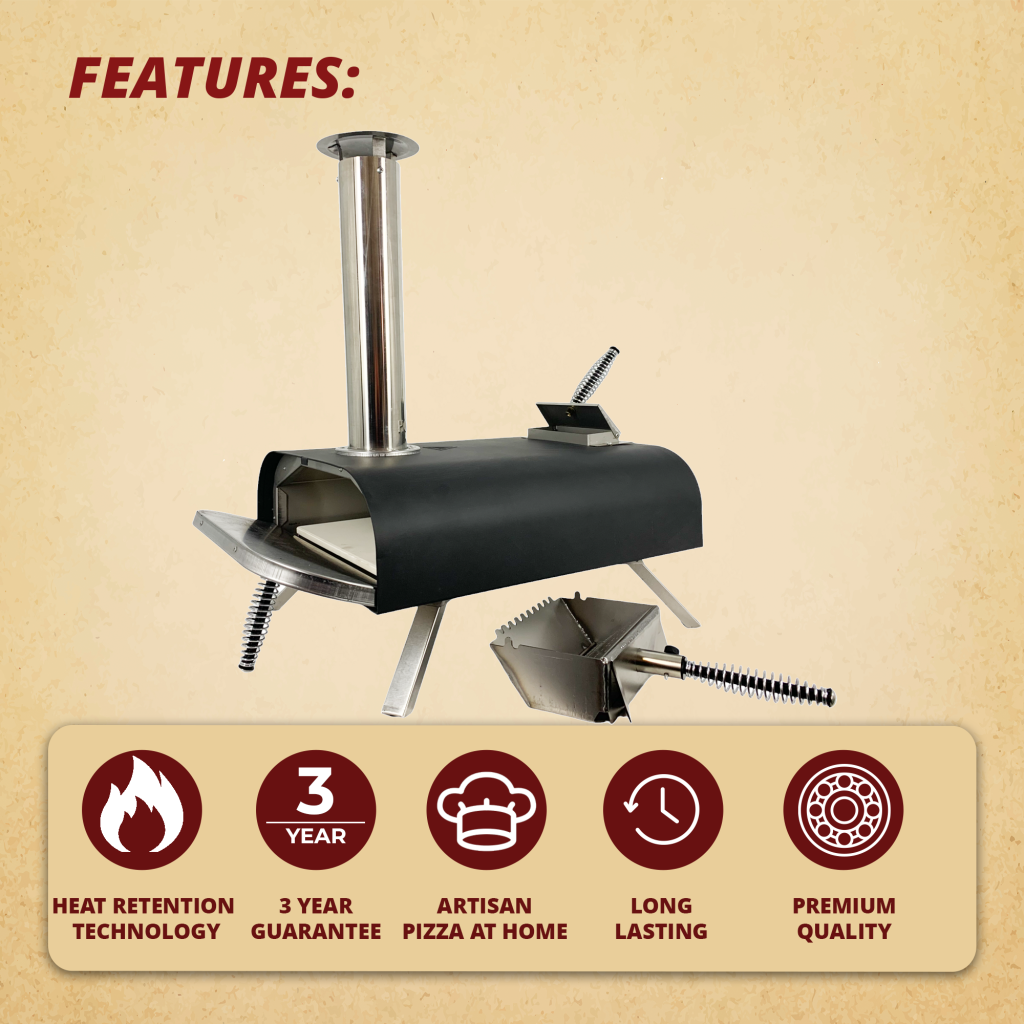 Pellethead Lil' Poboy Wood Fired Pellet Stone Pizza Oven
