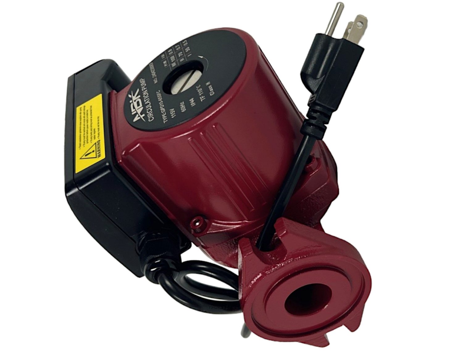 GRUNDFOS UPS15-58FC 3-Speed 1/25HP Circulator Pump, 59896341