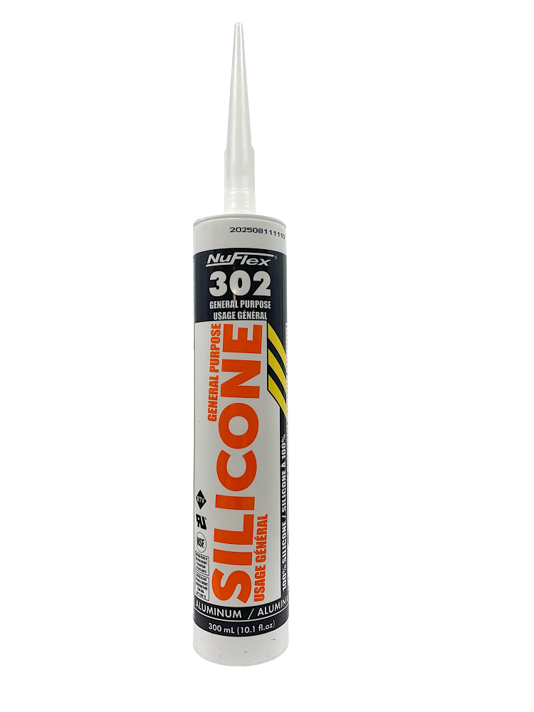 NuFlex General Purpose 100% RTV Aluminum Silicone Sealant, -50°F to 302 ...